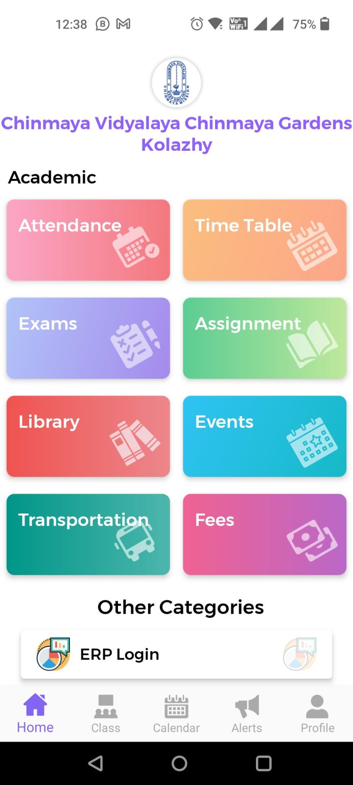 Chinmaya Vidyalaya – pay fees through AMS ERP Mobile App ? – helpdesk